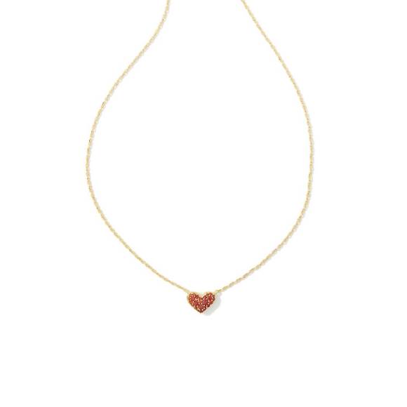 Kendra Scott Red Heart Necklace